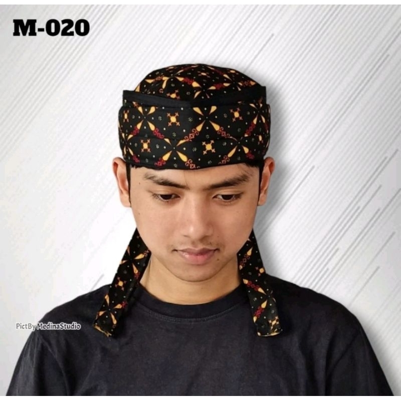 Jual iket batik model imamah peci ikat arafi aa sunda iket tradisional ...