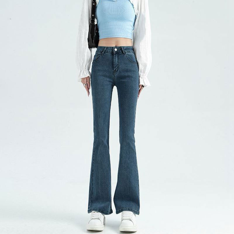 Jual [Beevalue] Celana Jeans Cutbray Wanita Highwaist Bahan Stretch Ngaret | Celana Terompet ...