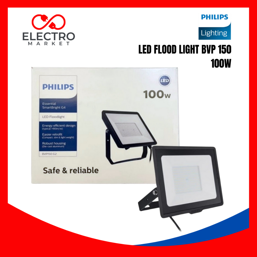 Jual PHILIPS BVP150 100W 100Watt 220V LED Flood Light Lampu Sorot IP65 | Shopee Indonesia