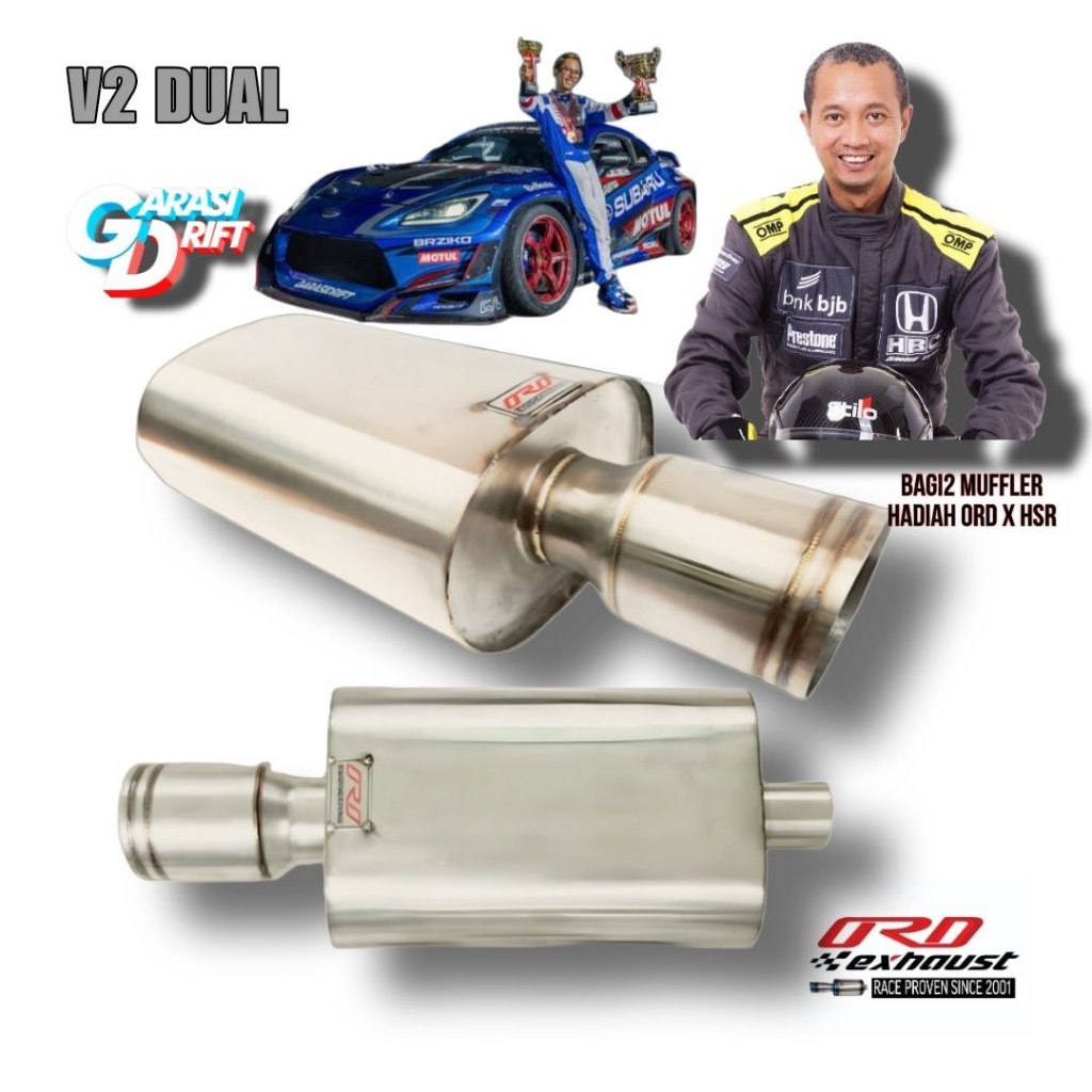 Jual ORD Exhaust Knalpot Racing Muffler Bass Civic FD V2. Muffler Bass ...