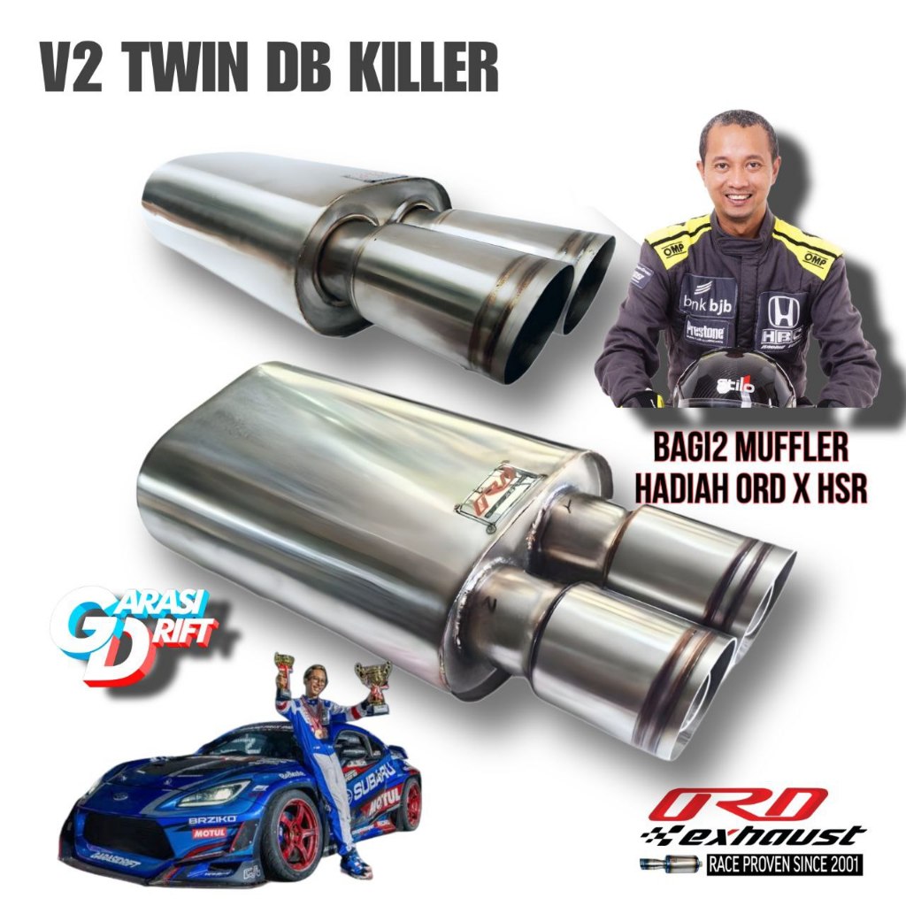 Jual ORD Muffler Xpander ORD V2Twin | Shopee Indonesia