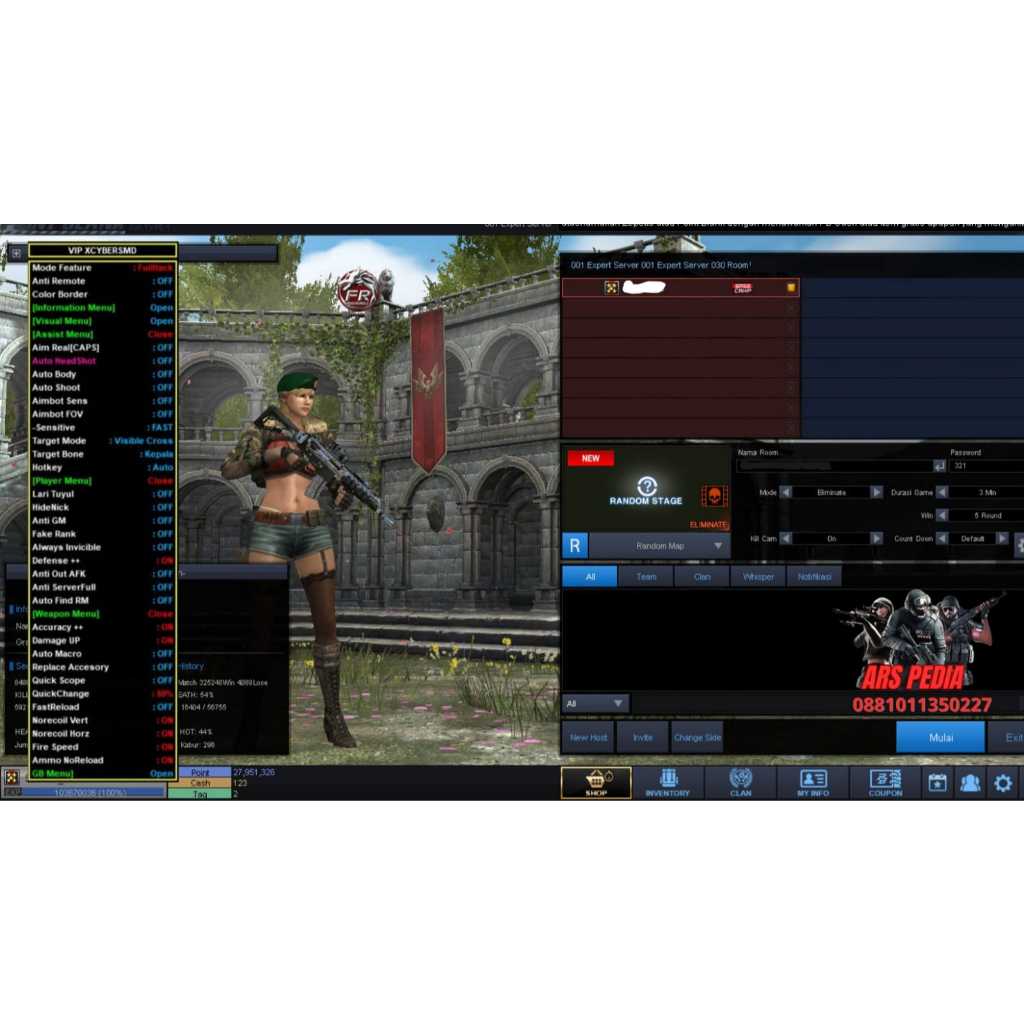 Jual Japri Admin Dulu Cheat VIP PointBlank Zepetto & Privat All Server | Shopee Indonesia