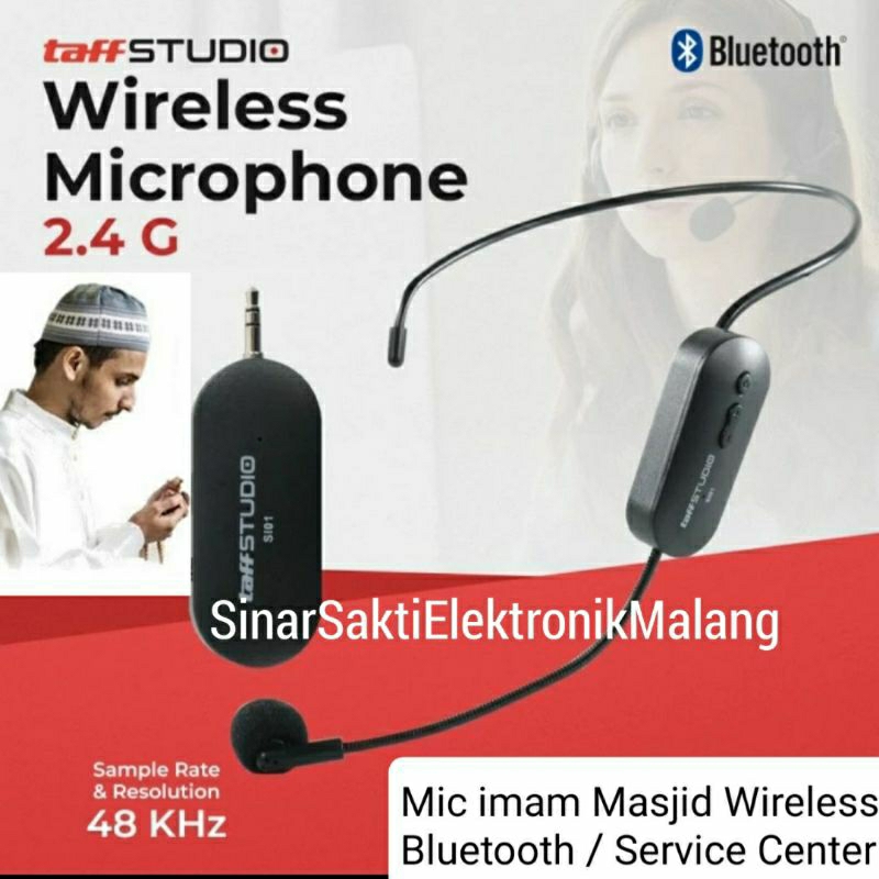 Jual Taffware Mic imam Masjid Wireless Microphone UHF 2.4 G Call Service Center Mikrofon ...