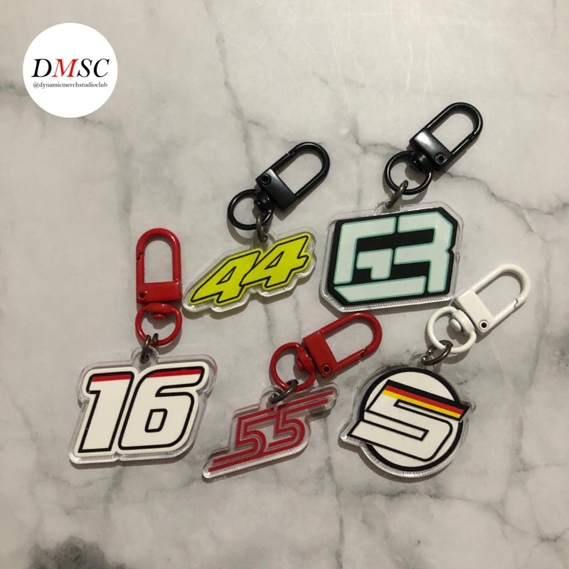 Jual premium keychain formula 1 driver’s number | Shopee Indonesia