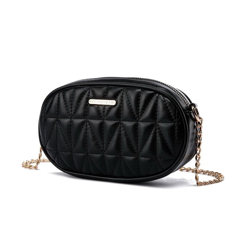 Jual TAS WANITA TAS SELEMPANG WANITA MODEL OVAL TAS SIMPLE KOMBINASI ...