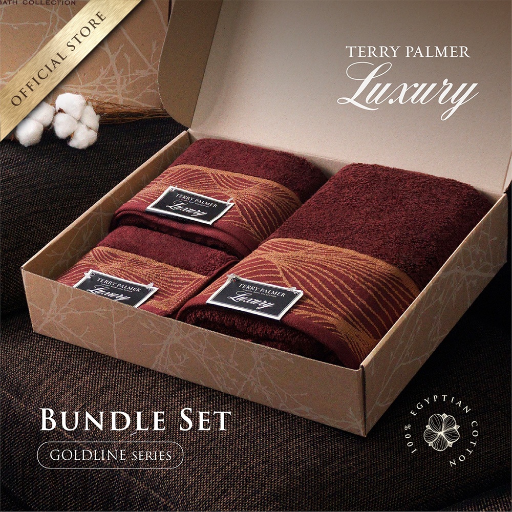 Jual Handuk Terry Palmer Luxury - Goldline / Bundling Paket Handuk 3 ...