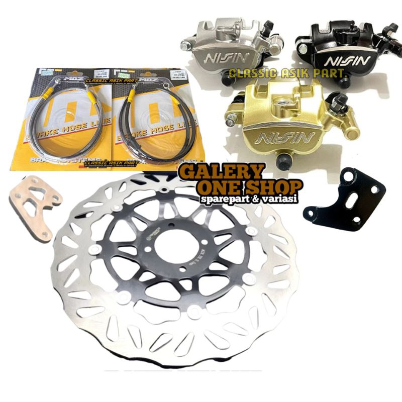 Jual Paket pengereman rx king old lama rx special set kaliper nissin 2p rxking old rxs | Shopee ...