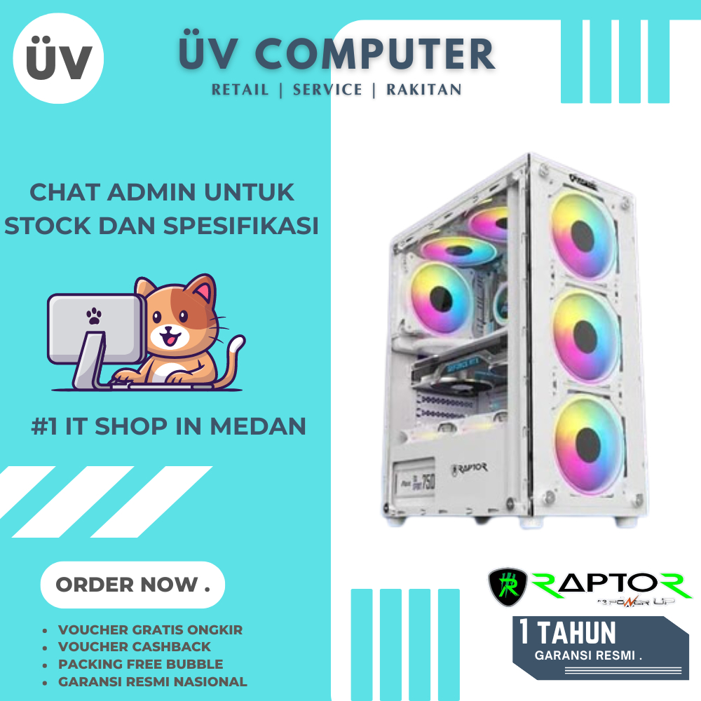 Jual Casing PC Komputer 3PowerUp PowerUp Raptor Strike 1652 | Mid Tower ...