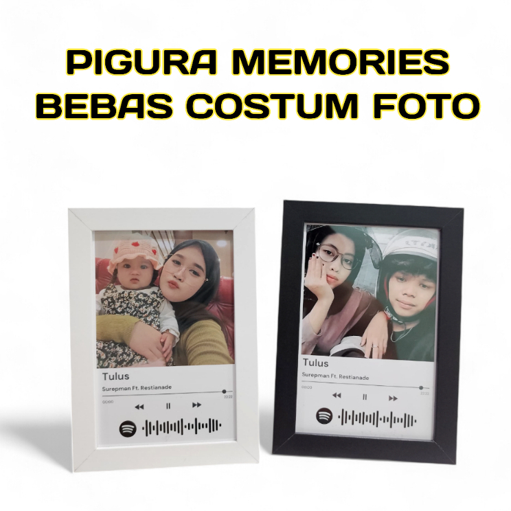 Jual Kado Ulang Tahun Pigura Foto Costum Frame Bingkai Spotify Gift ...