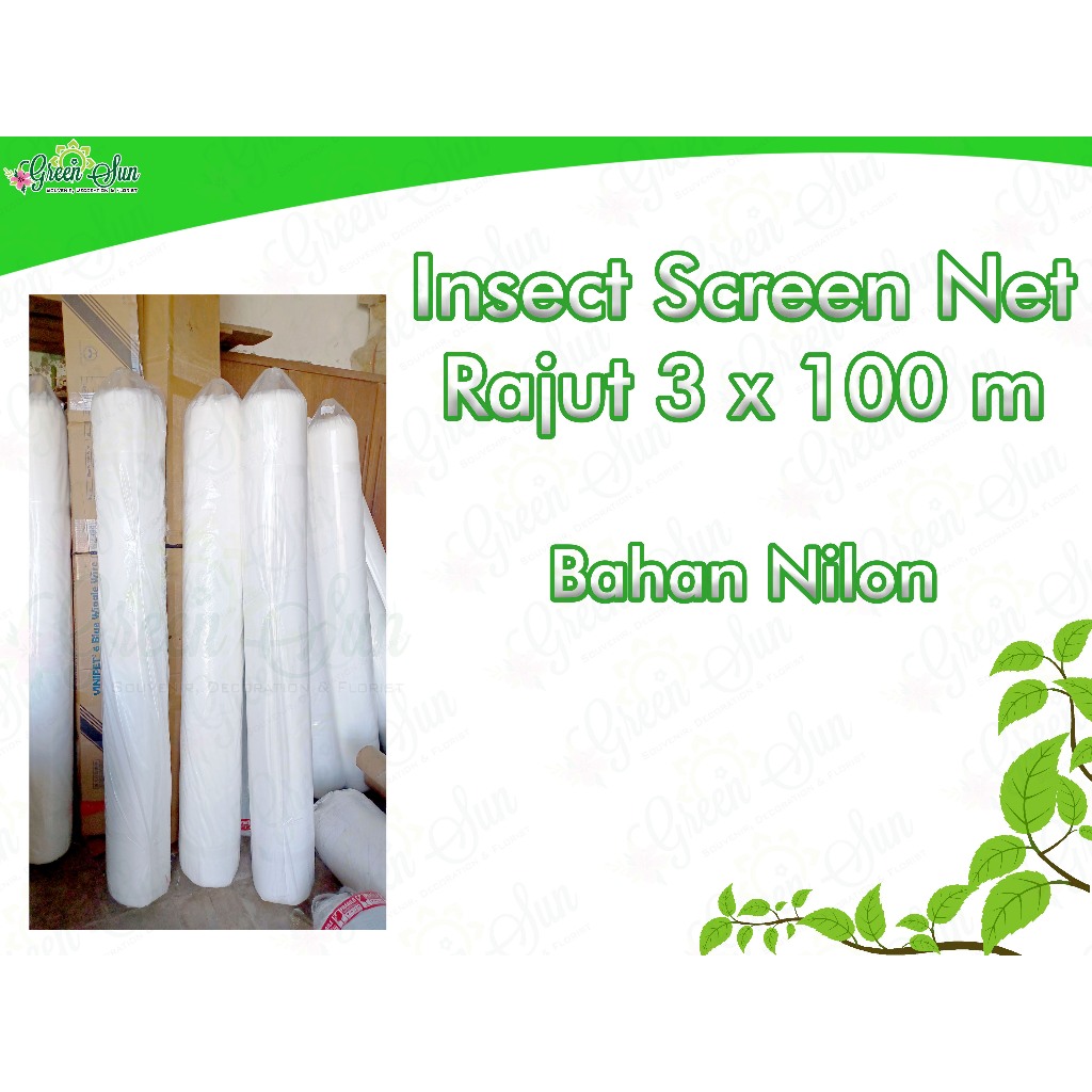 Jual Insect Screen Net Rajut Ukuran 3 x 90 m- Bahan Nilon - Penghalang ...