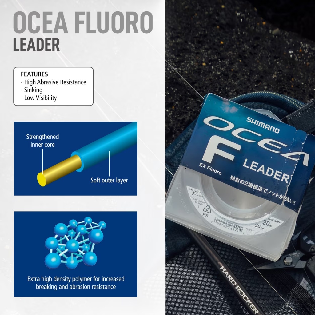 Jual Shimano Ocea EX Fluorocarbon Leader Senar Leader Pancing | Shopee ...