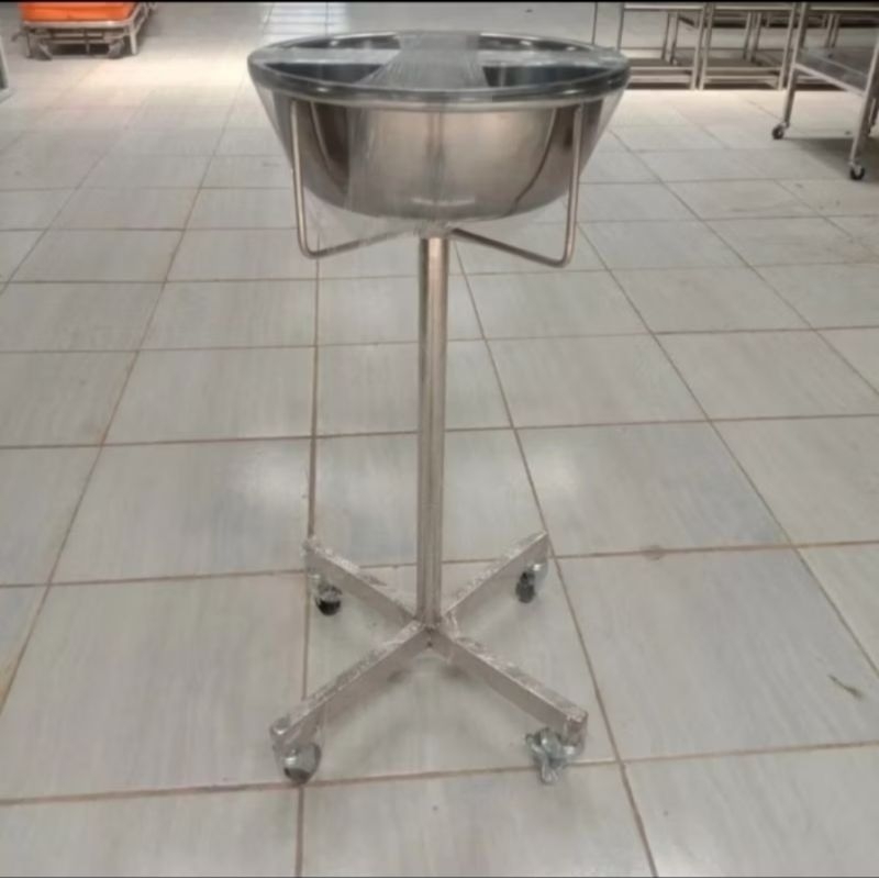 Jual Trolley Waskom Standing Waskom Medis Single STAINLESS STEEL ...