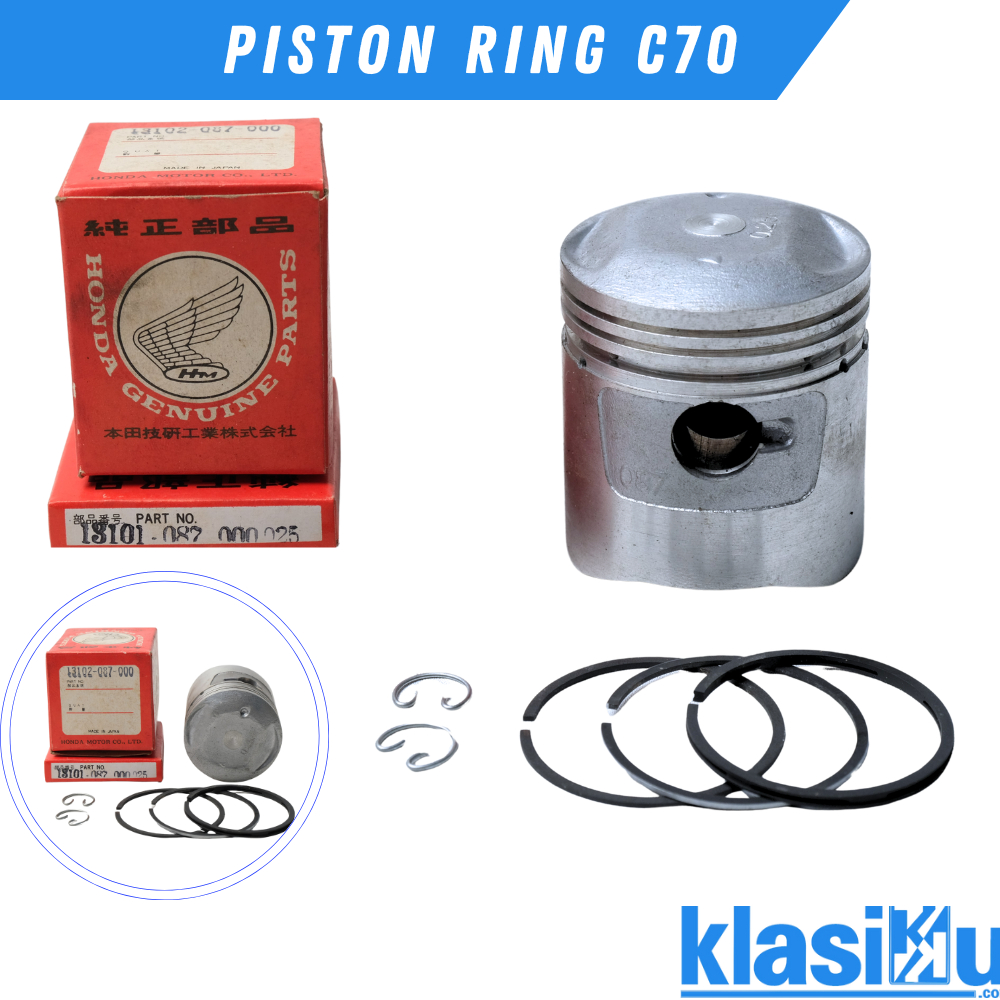 Jual Seher Seker Piston Ring Seher Piston Honda C70 C90 C 70 90 Pispot OS 75 Os 25 Original Made ...