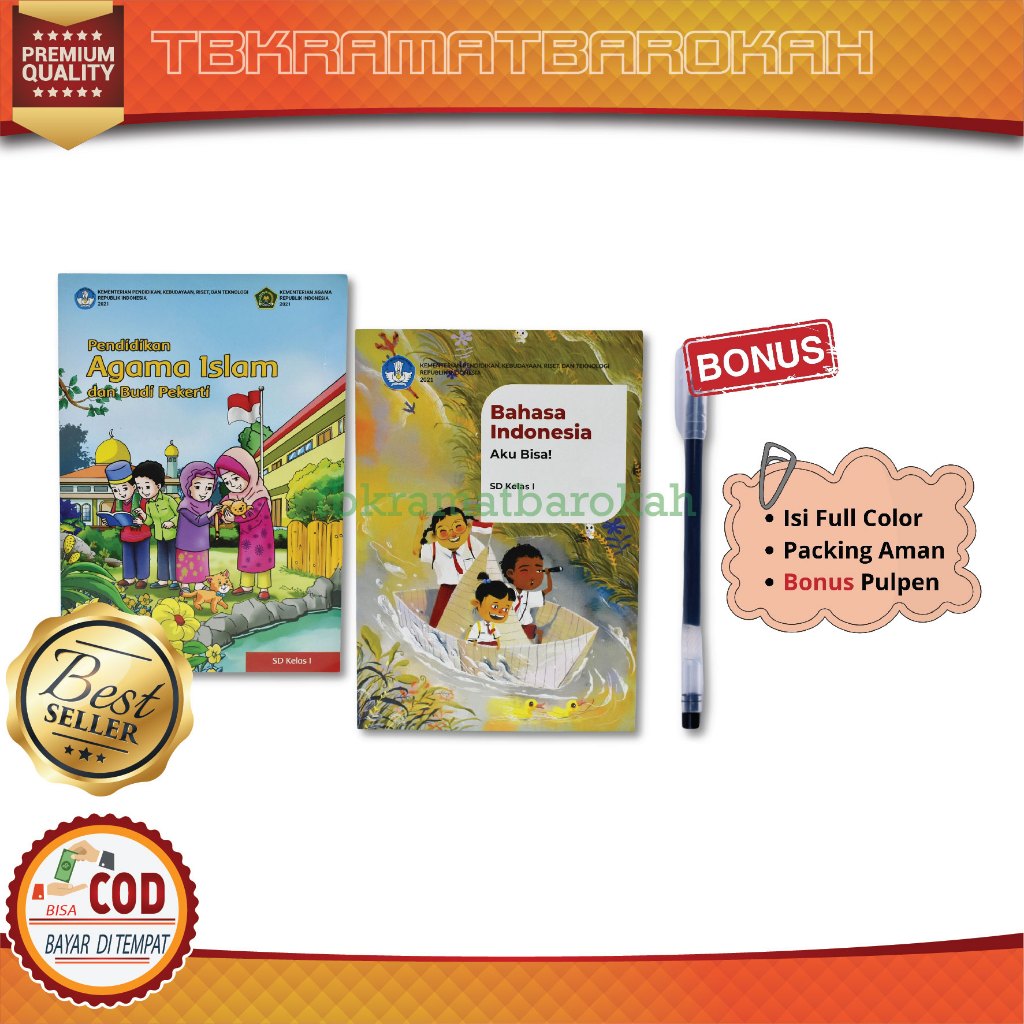 Jual Buku Paket Pelajaran Siswa Lengkap Kurikulum Merdeka Kelas 1 SD MI ...