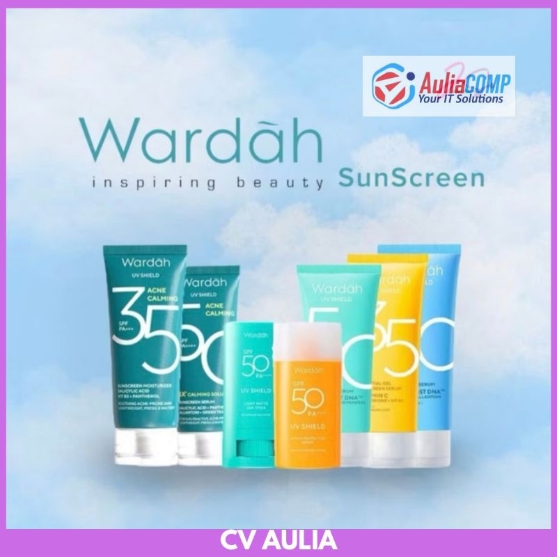 Jual Wardah UV Shield Essential Sunscreen Gel SPF 35 PA +++ 40 ml Acne Calming | Shopee Indonesia