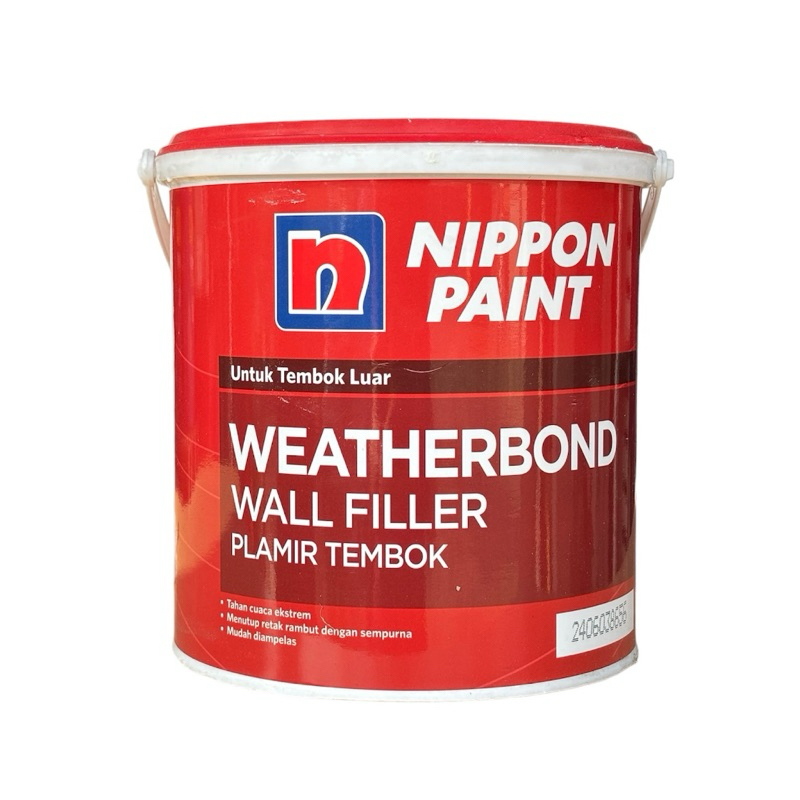 Jual Plamir Tembok Exterior NIPPON PAINT WEATHERBOND WALL FILLER 4 KG ...