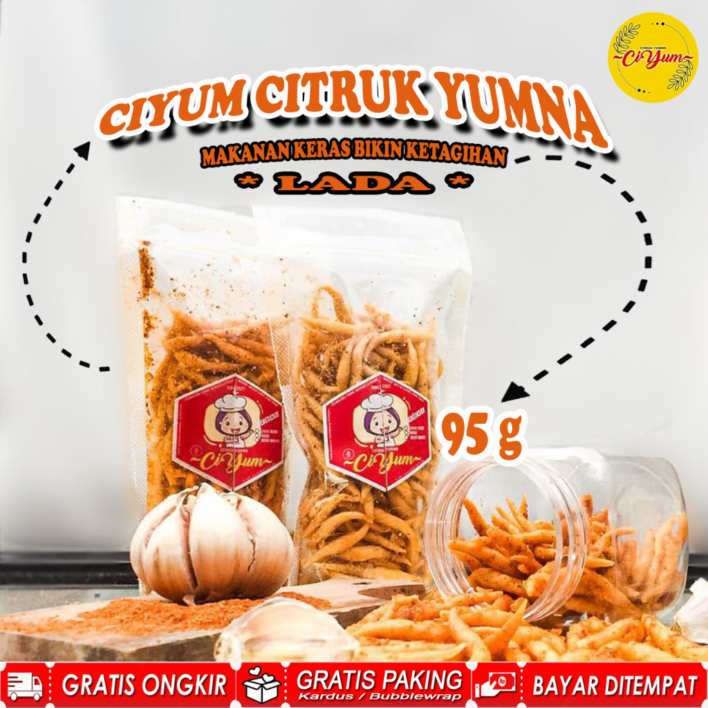 Jual SNACK CITRUK 95 GRAM LADA ( PEDAS ) CEMILAN MAKANAN RINGAN KUE ...