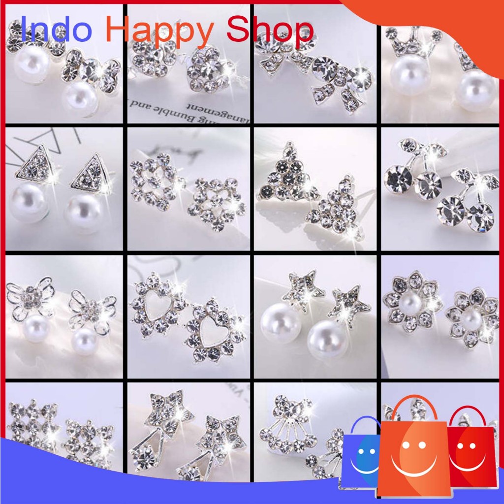 Jual Anting wanita elegan Anting princess round high quality Grade ...