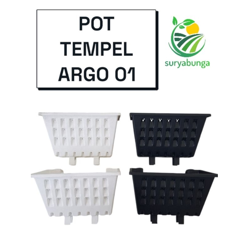 Jual (1 lusin) POT VERTICAL/tempel ARGO 01 | Shopee Indonesia