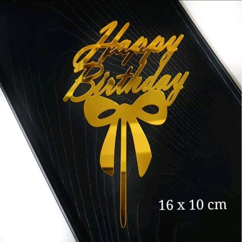 Jual Topper acrylic model pita gold, ukuran ada digambar kanan bawah ...
