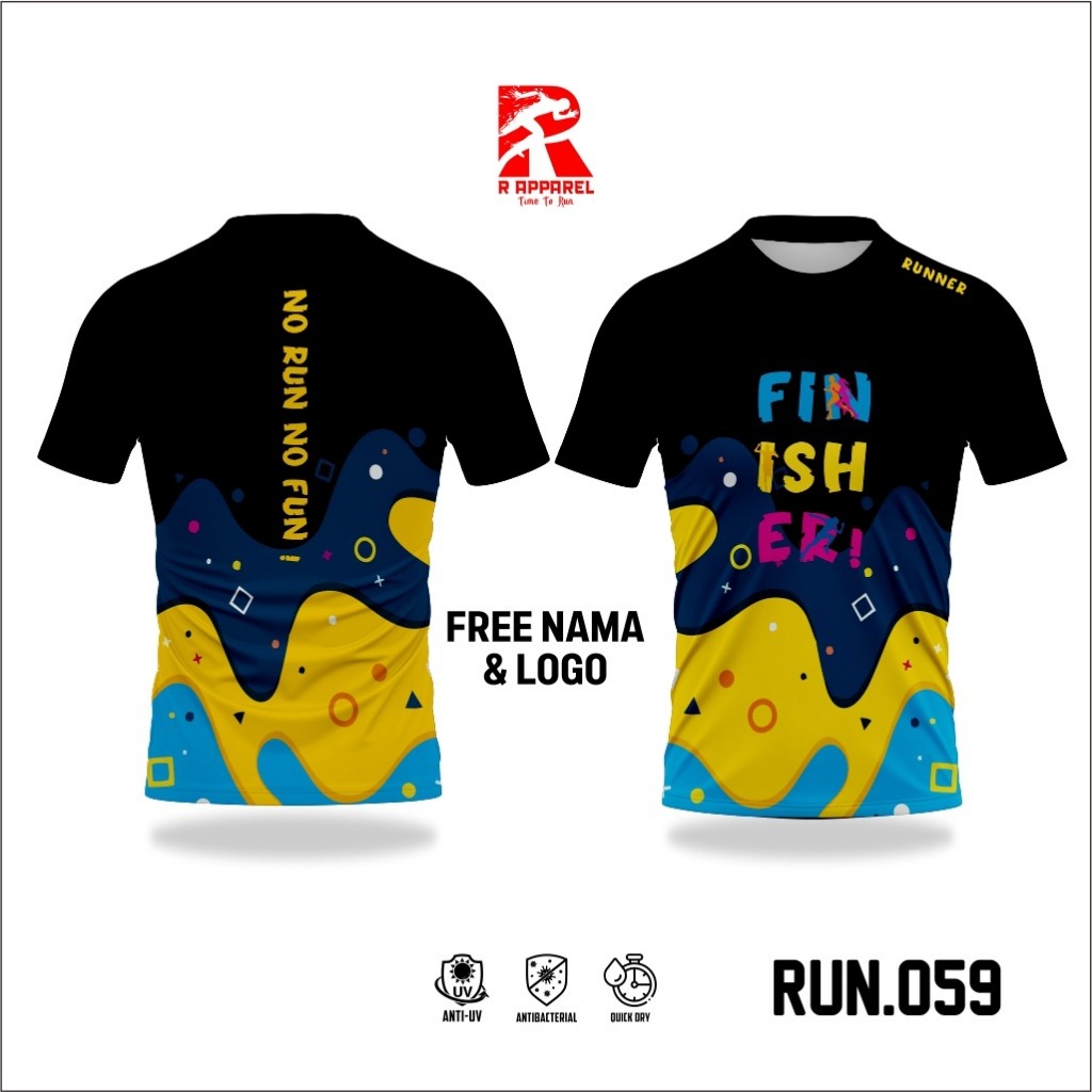 Jual Baju Kaos Olahraga Lari | Jersey Running Quick Dry Fit ...