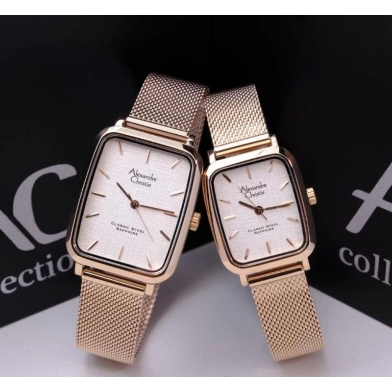 Jual JAM TANGAN COUPLE ALEXANDER CRISTIE ORIGINAL AC8344/ AC8695 ...
