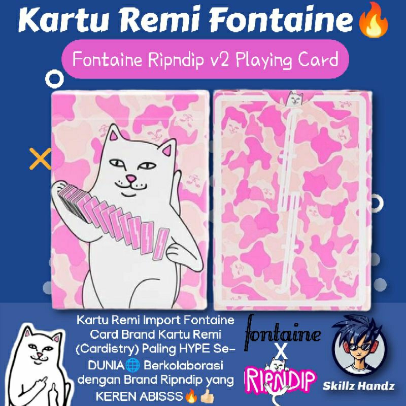 Jual Kartu Remi Fontaine Ripndip V2 Playing Card (Cardistry) Kartu Remi ...