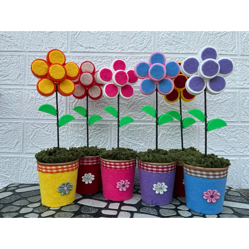 Jual daur ulang tutup botol/kerajinan tutup botol/bunga dari tutup ...