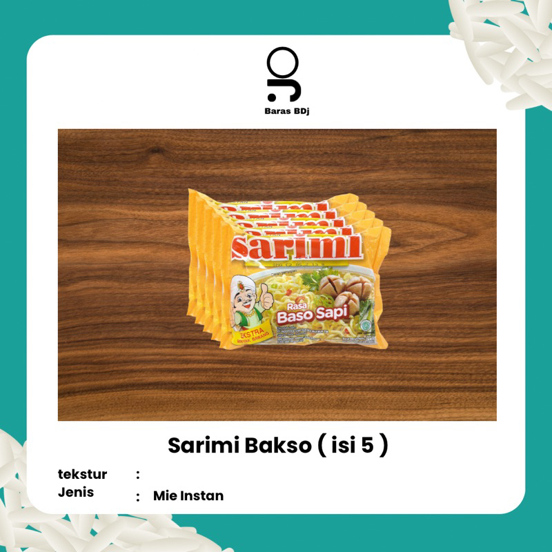 Jual Sarimi Rasa Baso Sapi PROMO (Per 5 pcs) | Shopee Indonesia