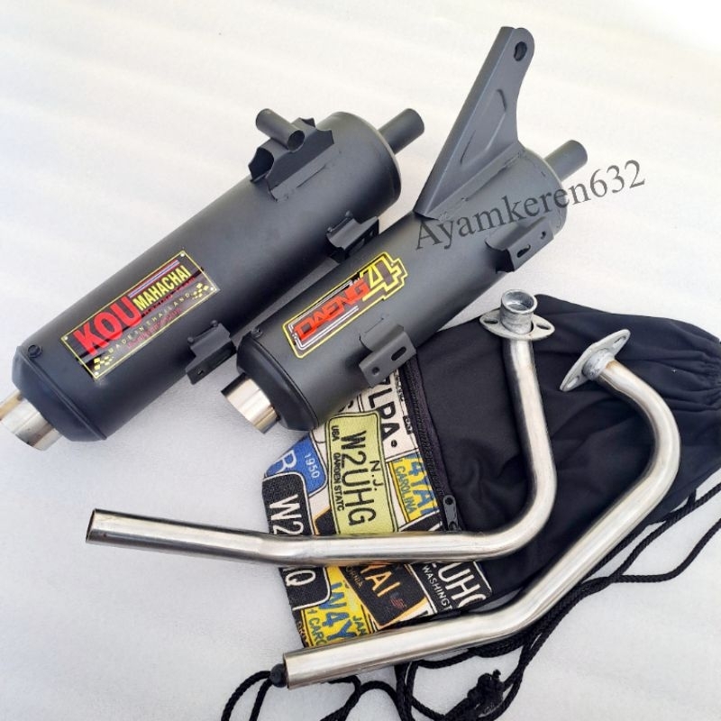 Jual silent killer chicken pipe/ muffler pipe beat carb,fi beat v1 v2 ...