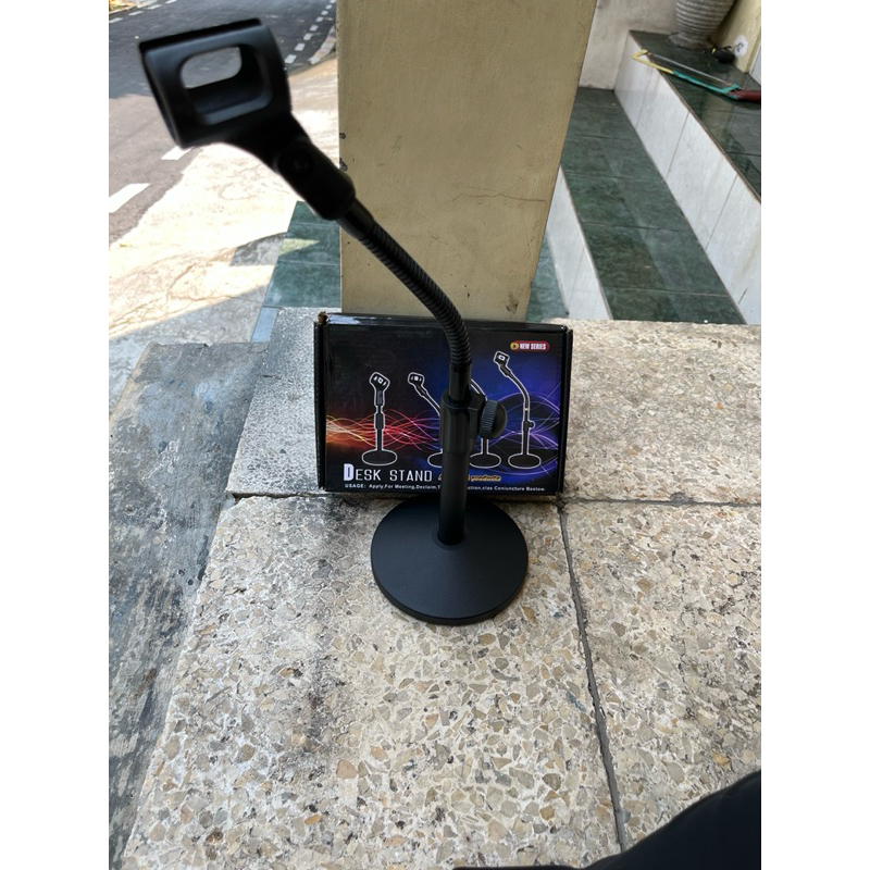 Jual Stand cagak mic pendek tekuk Stand mimbar meja stand microphone ...