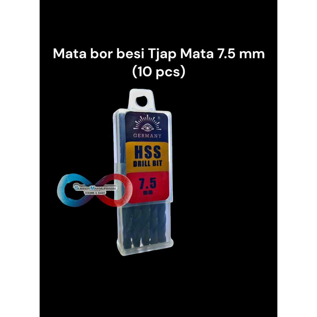 Jual Paket Mata bor besi 7.5mm tjap mata (10 pcs) | Shopee Indonesia