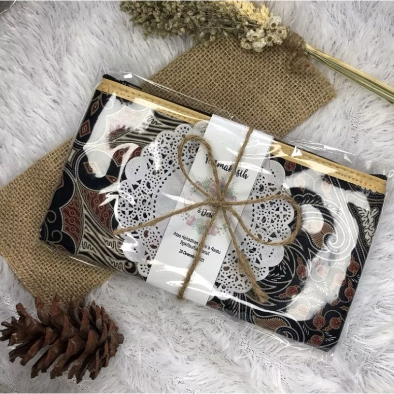 Jual PAKET 50 PCS LENGKAP Souvenir Dompet Batik Hajatan Pernikahan Ultah Haji Termurah Ukuran 20 ...