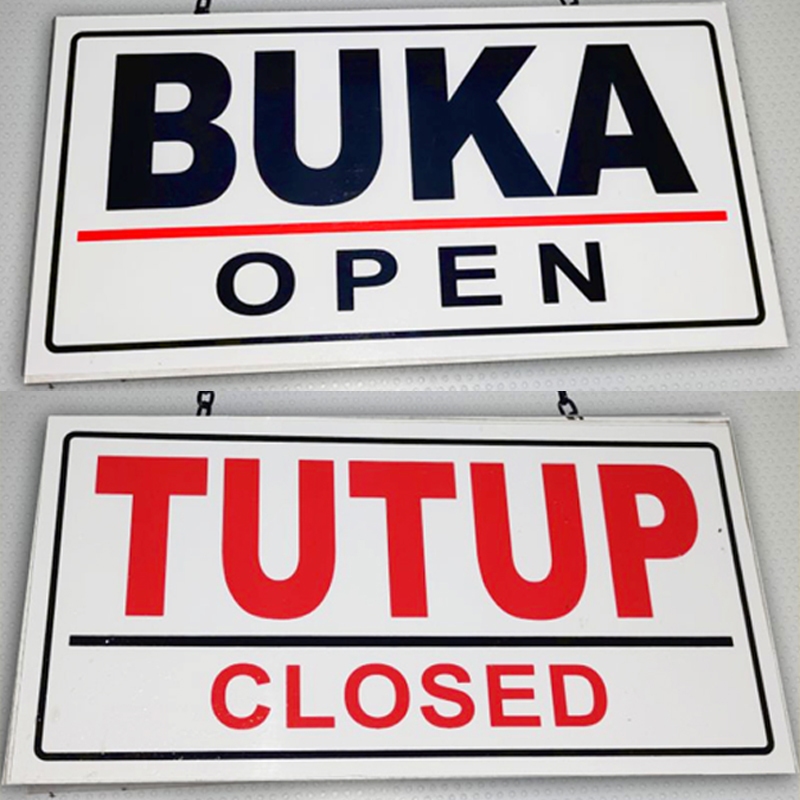 Jual READY SIAP KIRIM Papan Akrilik CUSTOM 20x10 Sign Label CUSTOM ...