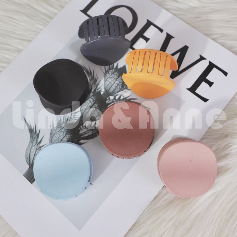 Jual L&A Jedai Doff Bulat Jepit Rambut Wanita Aksesoris Mini Hair Clow ...