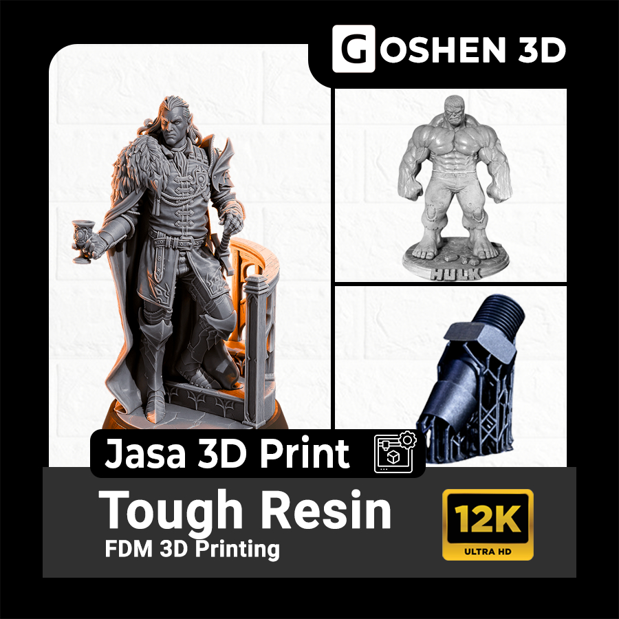 Jual Jasa Cetak 3D Print - Material Tough Resin SLA 12K - Layer Height ...