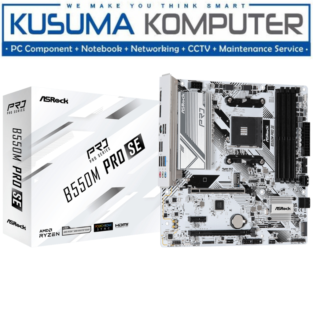 Jual Asrock B550M Pro SE Motherboard AMD AM4 DDR4 | Shopee Indonesia