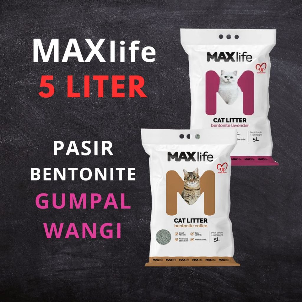 Jual MAXLIFE PASIR KUCING GUMPAL WANGI 5 LITER | Shopee Indonesia