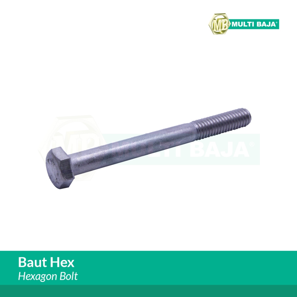 Jual Baut Hexagon Stainless Steel 304 M12 x 200 HT (Hex Bolt) | Shopee ...
