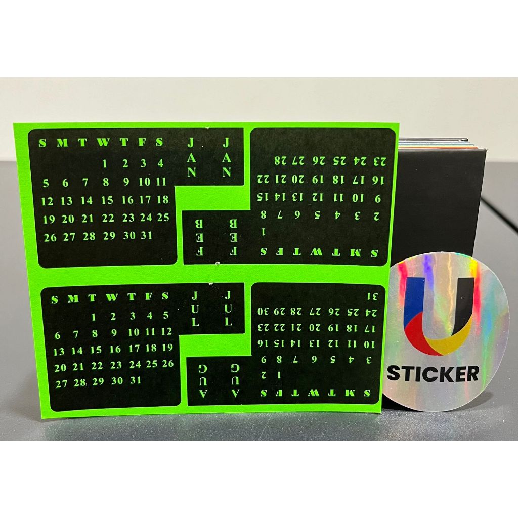 Jual STICKER STIKER KALENDER 2025 NOTEBOOK BUKU | Shopee Indonesia