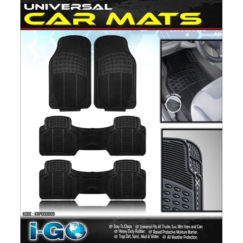 Jual PACKYPODA PACKY PODA KARPET PELINDUNG MOBIL UNIVERSAL KARET BLACK ...