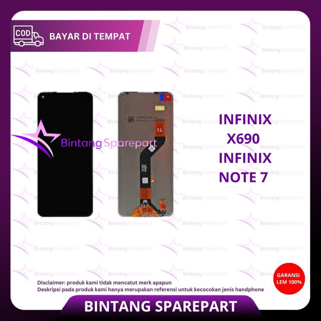 Jual LCD TOUCHSCREEN INFINIX X690 ( INFINIX NOTE 7 ) | Shopee Indonesia