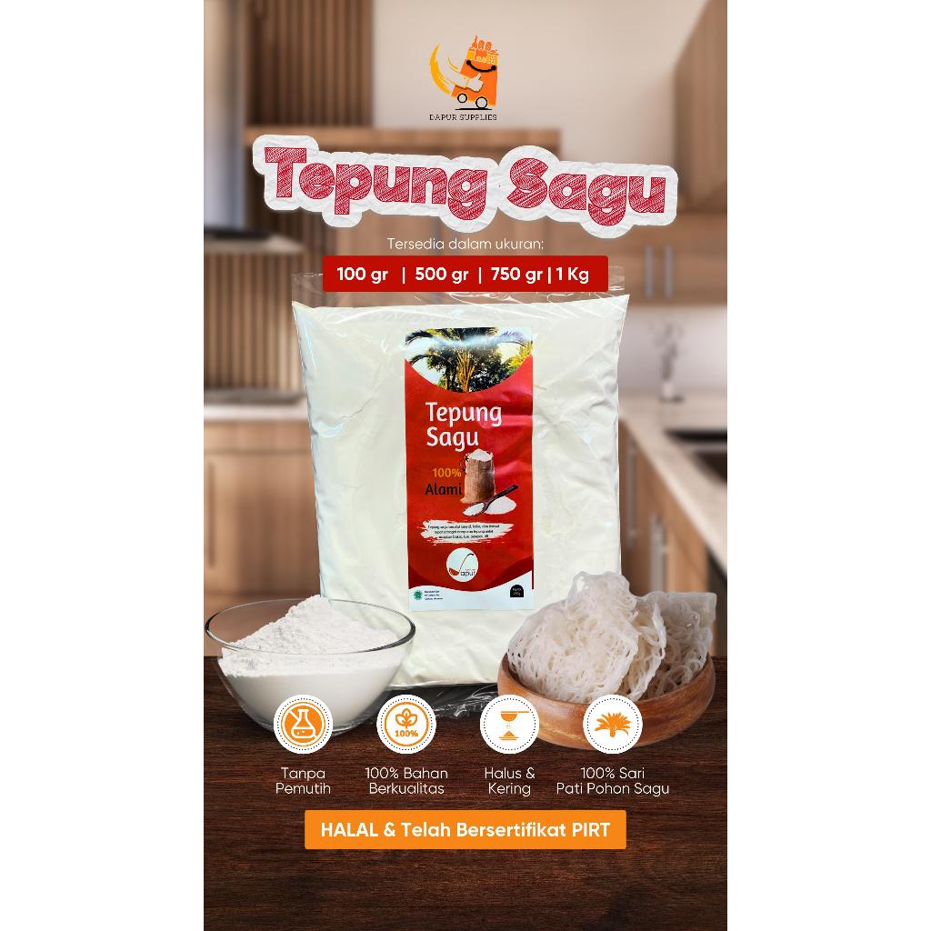 Jual Tepung Sagu 1kg / 100% Sari Pati Pohon Sagu Halal / Tepung Sagu ...