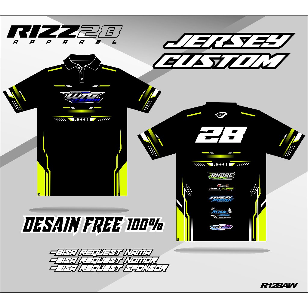 Jual KAOS JERSEY TEAM RACING BALAP FULL PRINTING bisa custom atau ...