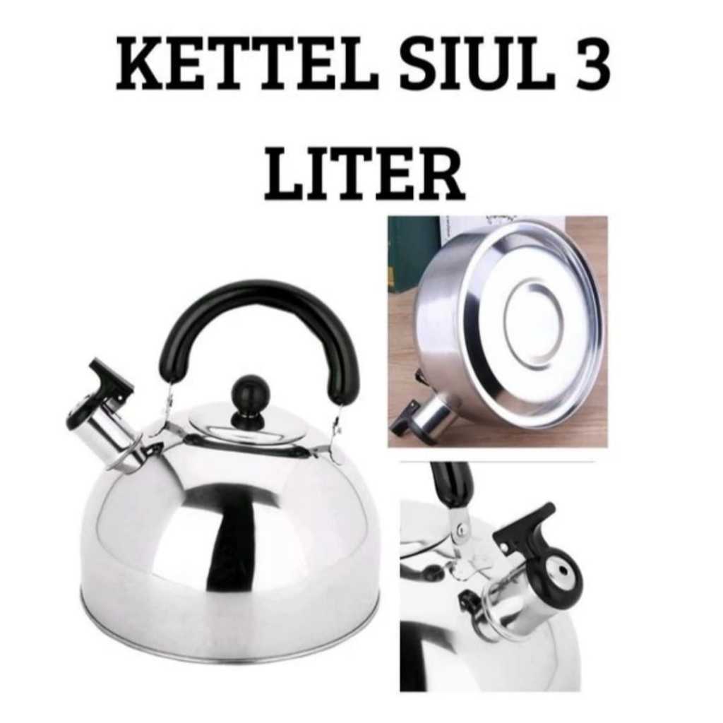 Jual TJ- 801 Teko Siul Bunyi Stainless 3 Liter Pemanas Air Kettle Ketel | Shopee Indonesia