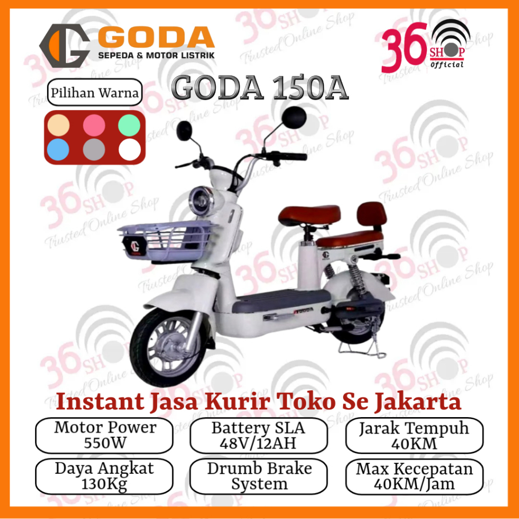 Jual GODA 150A Sepeda Listrik 550 Watt Electric E-Bike Garansi Resmi ...