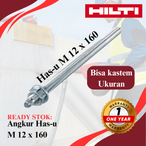 Jual ANGKUR HAS U M12 x 160 Grade 5.8 | Shopee Indonesia