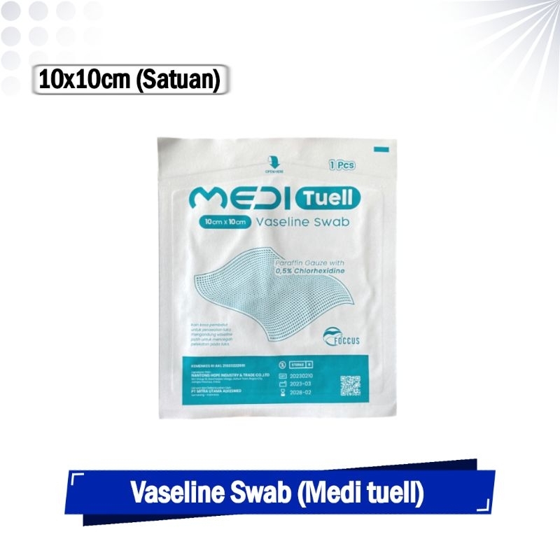 Jual Vaseline Swab Foccus 10x10cm Kasa Pembalut Luka Medituell Sejenis ...