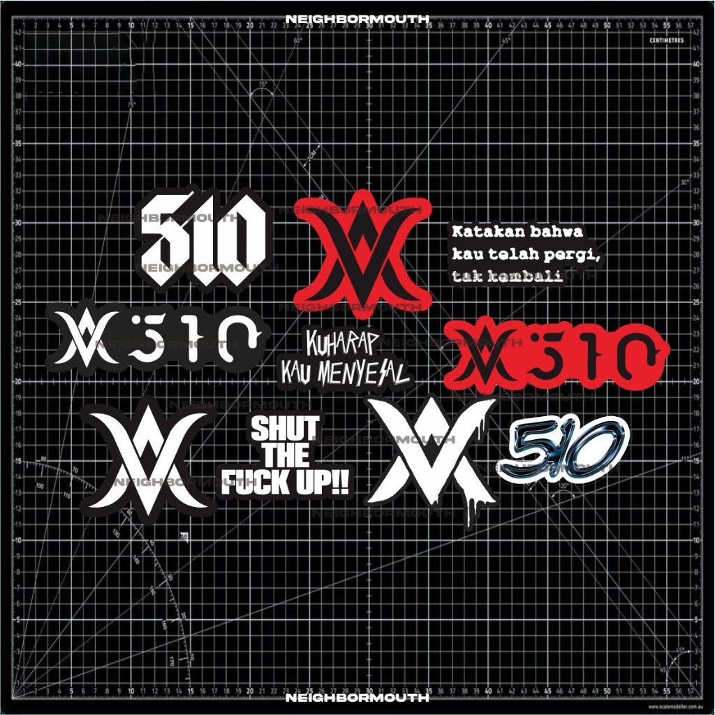Jual Stiker Sticker 510 Band Slap It Out Pack Stiker Laptop Stiker Helm ...