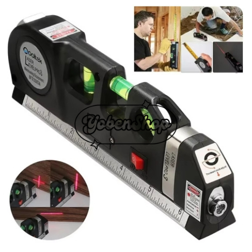 Jual Penggaris Waterpass Laser Garisan Meteran Alat Ukur Level ...